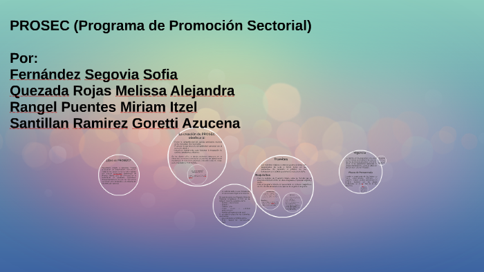 PROSEC (Programa de Promocion Sectorial) by Sofia Segovia on Prezi