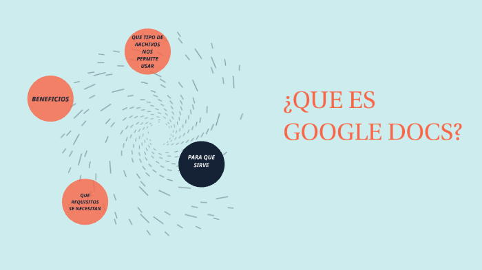 ¿QUE ES GOOGLE DOCS? by paula Franco on Prezi