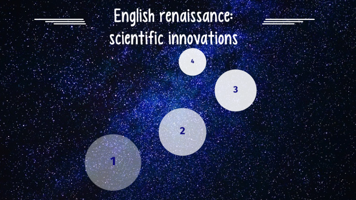 English renaissance: science and technology by Filippo tassinari on Prezi