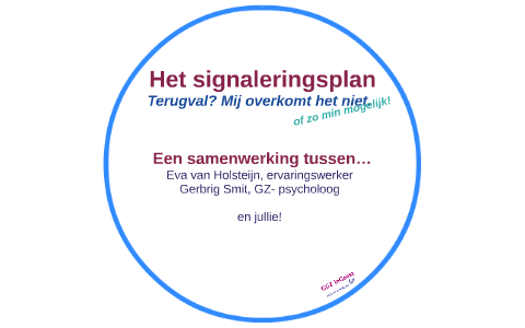 (2) Signaleringsplan- groep by Gerbrig Smit on Prezi Next