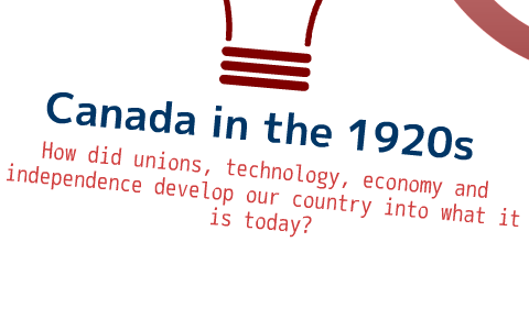 Canada in the 1920s by stefan zubovic on Prezi