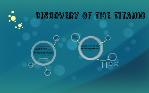 Discovery of the Titanic by Rachell McDonald on Prezi