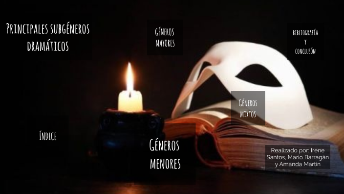 Principales subgéneros dramáticos by irene santos gil on Prezi