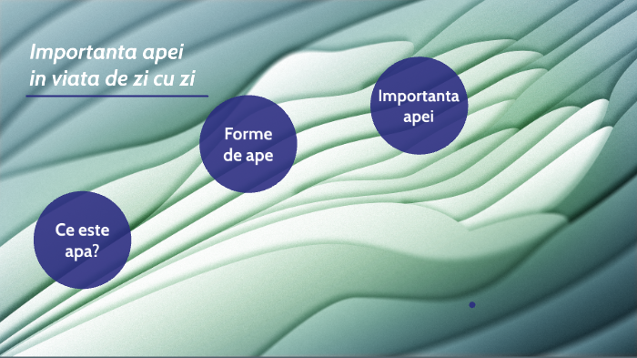 Importanta apei in viata de zi cu zi by Bogdann Stegarescu on Prezi