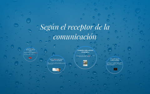 Según el receptor de la comunicación by Jorge Gonzalez Motis on Prezi