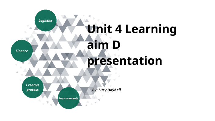 Unit 4 Learning aim D presentation by Lucy Daybell on Prezi