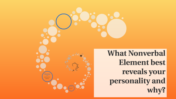 What Nonverbal Element best reveals your personality and why by Tyler ...