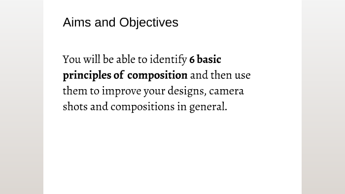 6 Basic Principles of Composition by Milenne T on Prezi