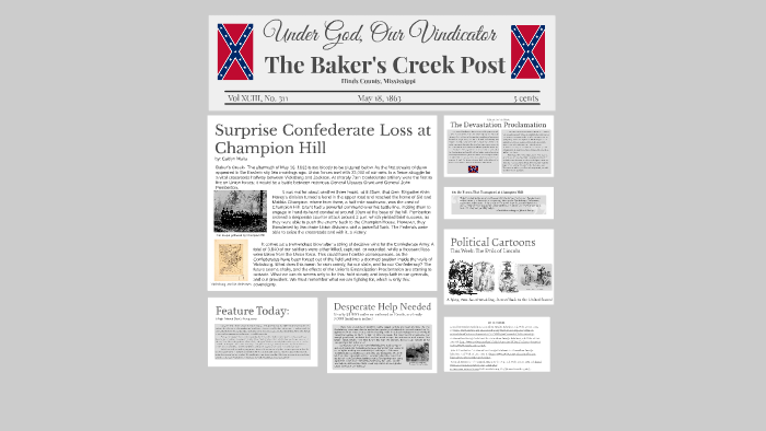 Civil War Newspaper Project by Caitlyn Malia on Prezi