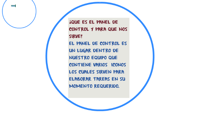 Que es el panel de control y para que nos sirve by Marcela Zapata ...