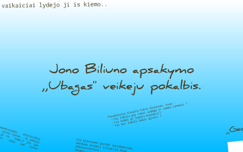 Ubagas by Ingrida Kielyte on Prezi