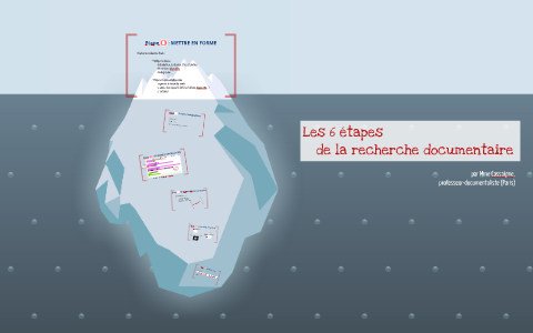 Les 6 étapes de la recherche documentaire by C Cassaigne on Prezi