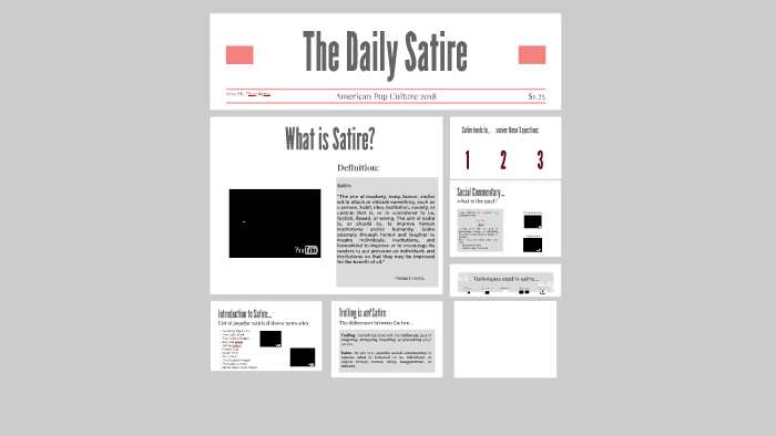 Introduction to Satire by Mary Swallow on Prezi