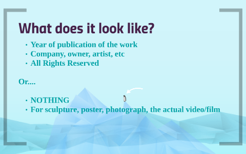 Proper Copyright Notice by on Prezi