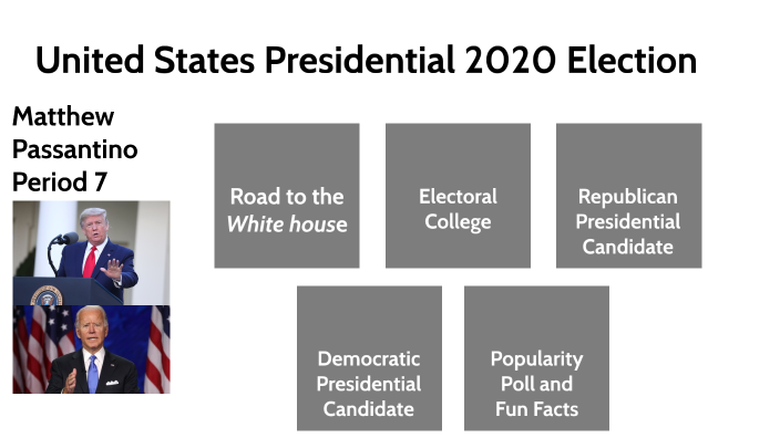 United States Presidential 2020 Election by Matthew Passantino on Prezi