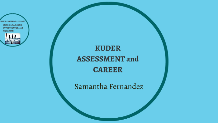 KUDER ASSESSMENT and CAREER by Samantha Fernandez