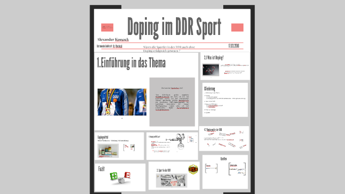 5 PK Doping im DDR Sport by Alexander Kossacko on Prezi