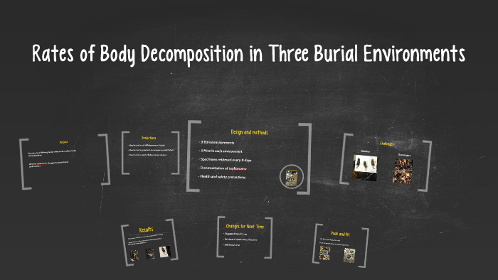 Rates of Body Decomposition in Three Burial Environments by Frank ...