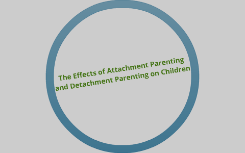 The effects of attachment parenting compared to detachment parenting on ...
