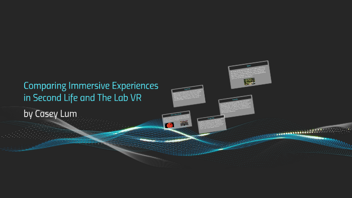 comparing immersive experiences in Second Life and The Lab V by Casey ...