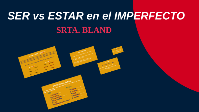 SER vs ESTAR en el IMPERFECTO by Pamela Bland on Prezi