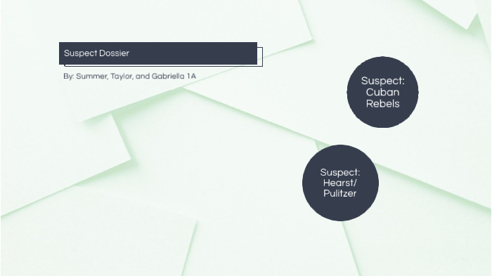 Suspect Dossier by Gabriella Adkins on Prezi
