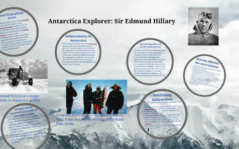 Antarctica Explorer: Sir Edmund Hillary by on Prezi
