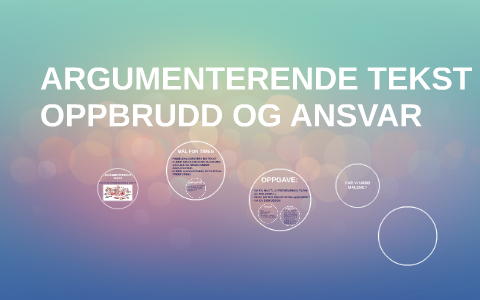 ARGUMENTERENDE TEKST by Hanne Knutsen on Prezi