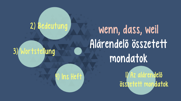 wenn, dass, weil by Andrea Bugár on Prezi