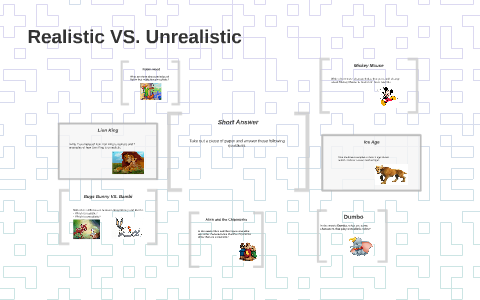 Realistic VS. Unrealistic by Amy Jones on Prezi