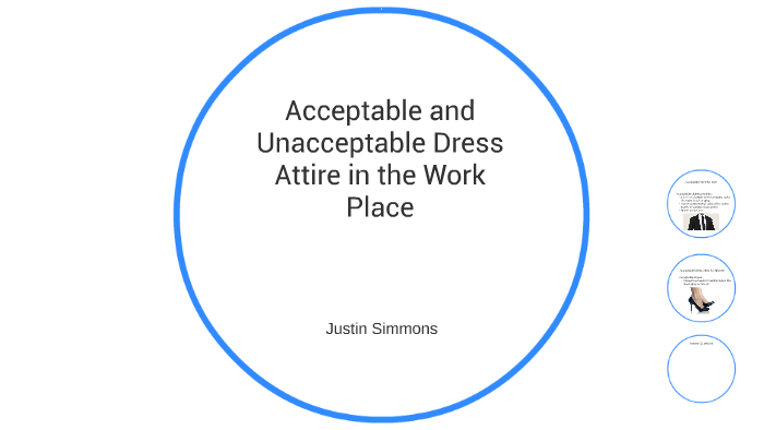 Acceptable and Unacceptable Dress Attire in the Work by Justin Simmons ...