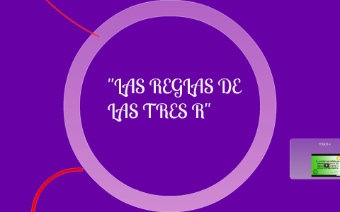 "LAS REGLAS DE LAS TRES R" by yessica andrei on Prezi