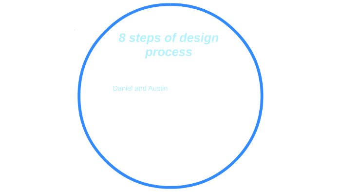 8 steps of design process by austin boone on Prezi