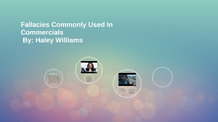 Fallacies Commonly Used in Commercials by Haley Williams on Prezi