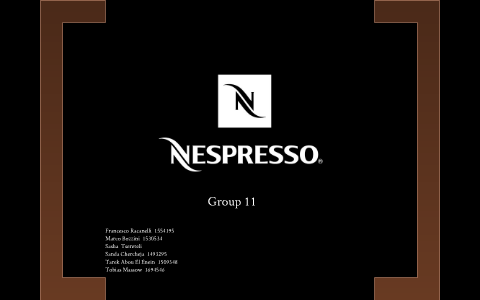 nespresso tarek by francesco racanelli on Prezi