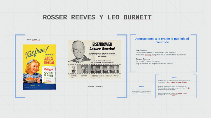 ROSSER REEVES Y LEO BURNETT by Silvia Martinez Garcia on Prezi