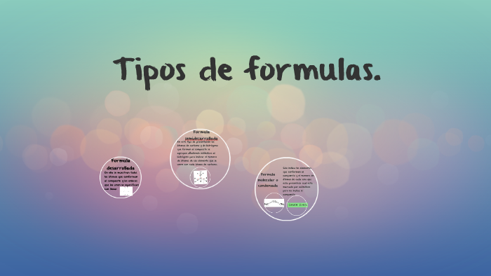 Tipos de formulas. by Esmeralda Cortés on Prezi