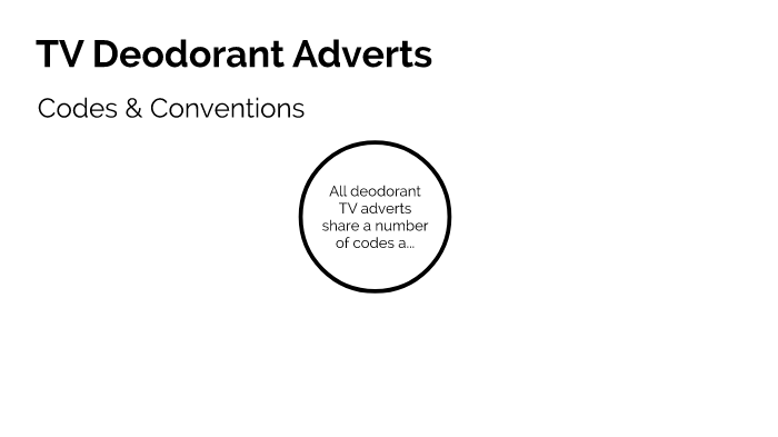 TV Deodorant Adverts Codes & Conventions by Bryn Mitchell on Prezi