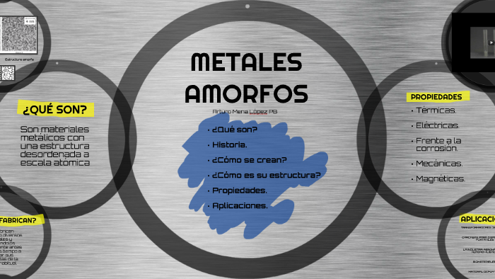 METALES AMORFOS by Arturo Mena on Prezi