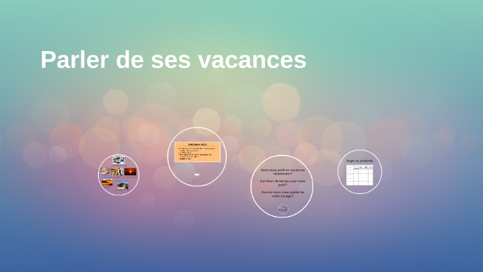 Parler de ses vacances by Karla García