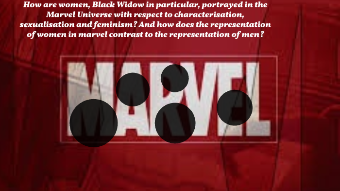 How are women, Black Widow in particular, portrayed in the Marvel ...