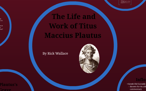 The Life and Work of Plautus by Derick Wallace