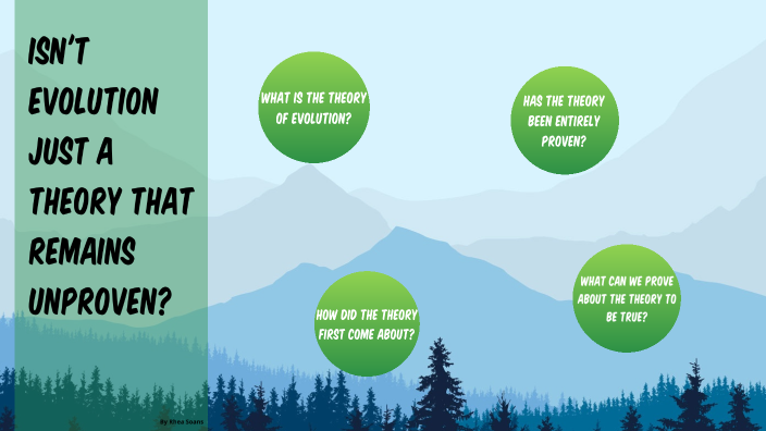 Isn't evolution just a theory that remains unproven? by Rhea Soans on Prezi