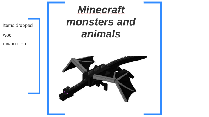Minecraft monsters and animals by Joshua mccoy on Prezi