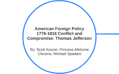 American Foreign Policy 1776-1816 Conflict and Compromise by Princess ...
