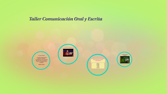 Taller Comunicación Oral y Escrita by Odalys Marrero on Prezi