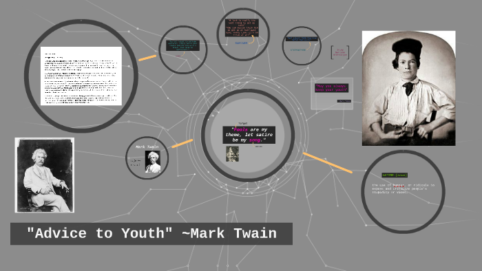 "Advice to Youth" ~ Mark Twain, The Use of Satire by Eleanor Smith on Prezi