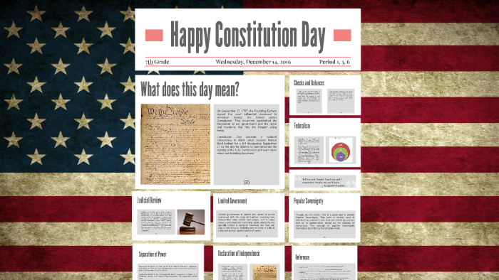 Constitution Day Presentation by Blake Herrin on Prezi