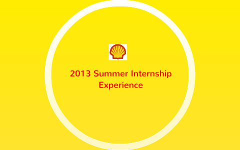 2013 Shell Summer Internship Experience by Elizabeth Chu on Prezi