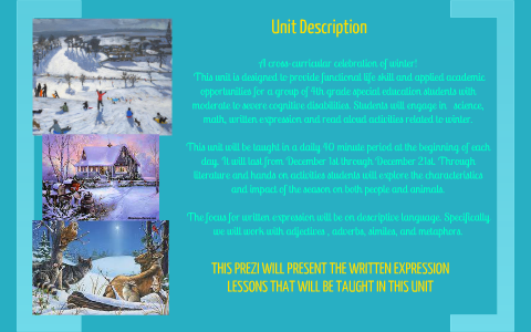 Descriptive language in Winter cross-curricular unit by Dale Frengel on ...